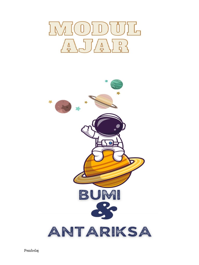 Pembelajaran Proyek Bumi dan Antariksa | PDF | Karier & Perkembangan | Seni