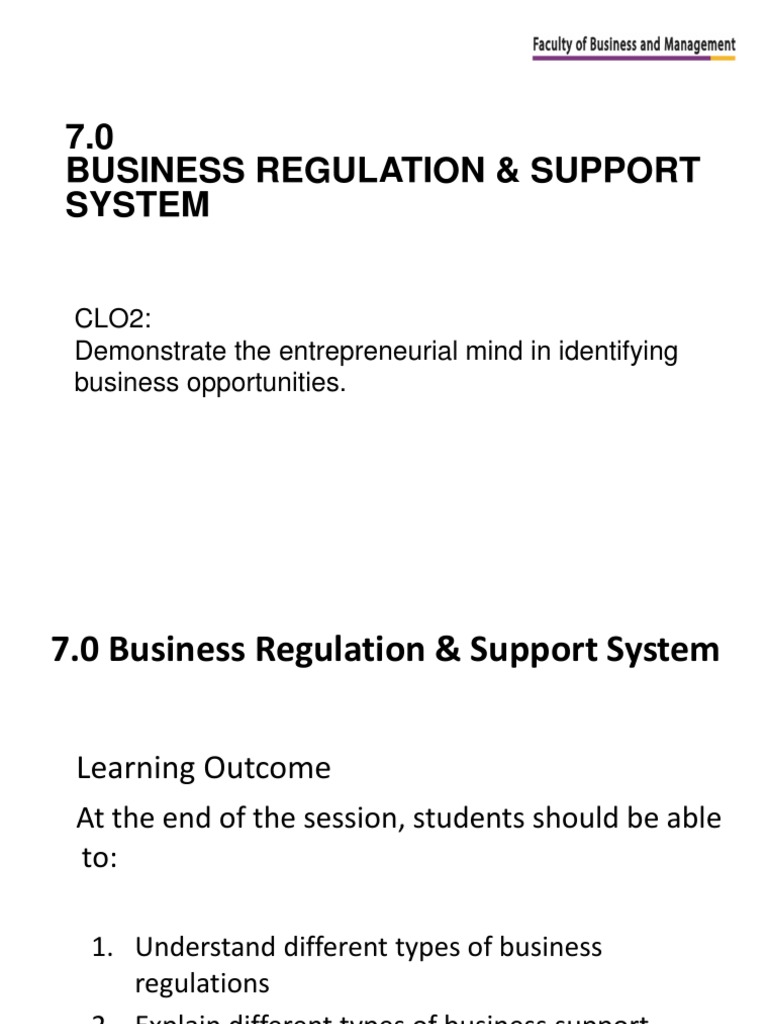 Business Regulations for Entrepreneurs | PDF | Business