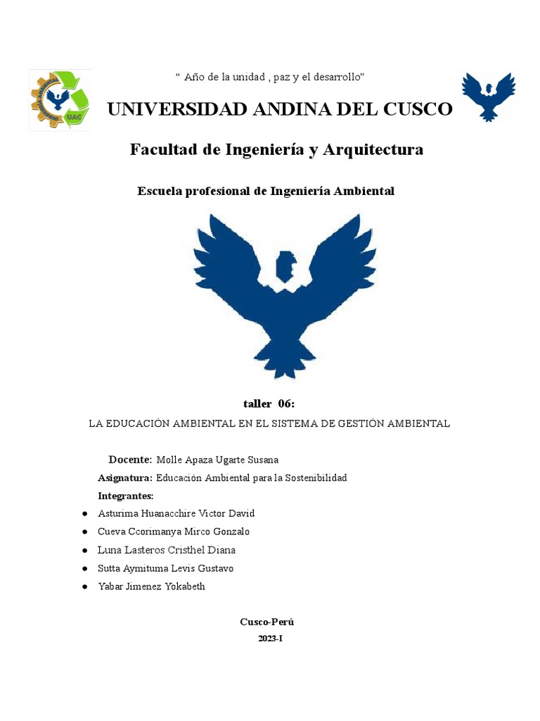 Taller 06 Caratula | PDF
