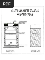 Esquema Tanque Elevado y Cisterna | PDF