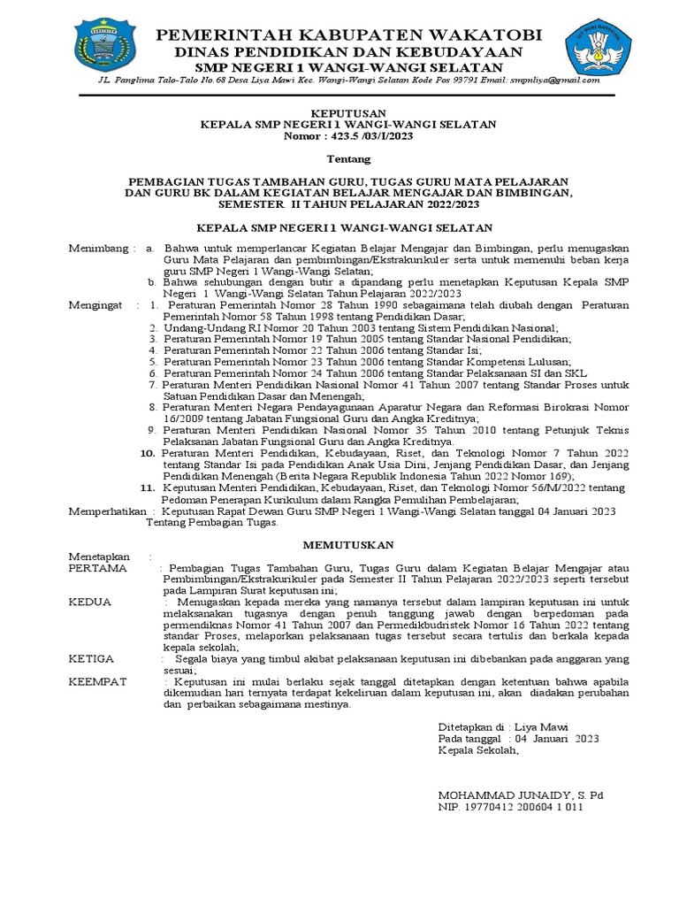 SK Genap 2022-2023 | PDF