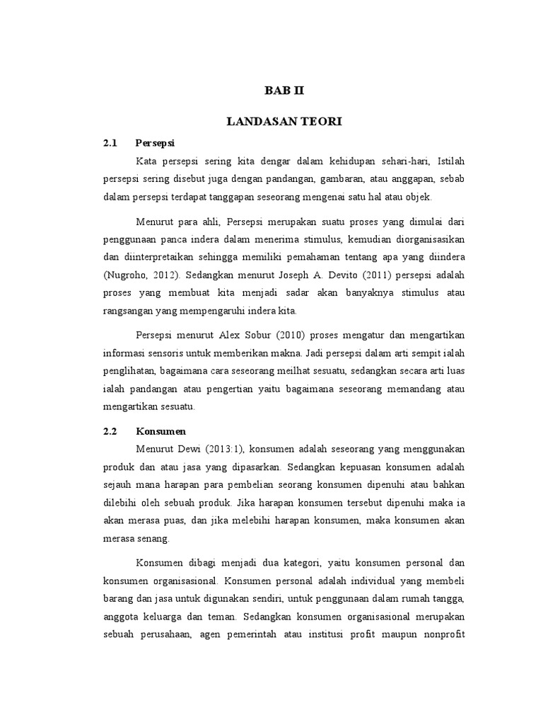 Bab 2 Landasan Teori - 2 | PDF | Bisnis