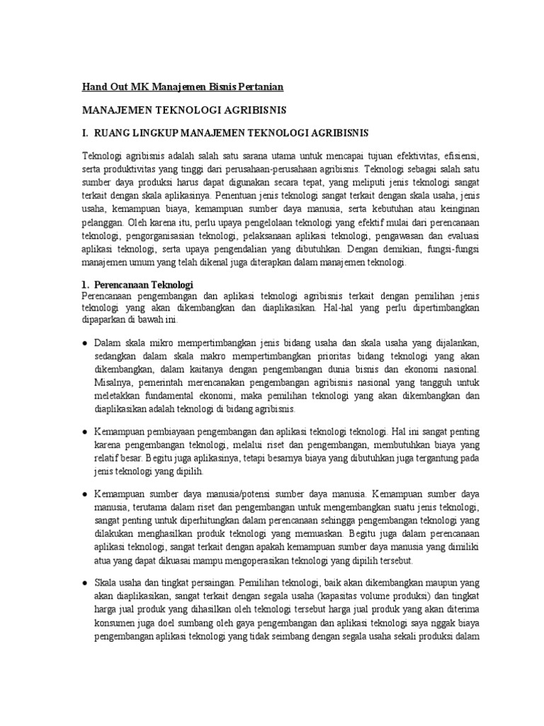 Hand Out MK MBP | PDF