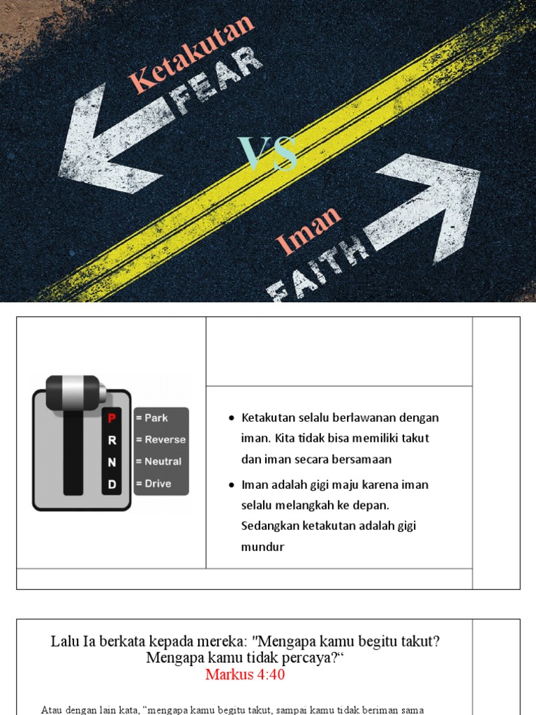 Iman Vs Ketakutan | PDF