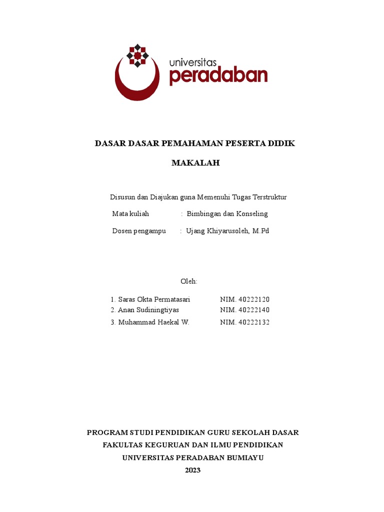 Dasar Dasar Perkembangan Peserta Didik | PDF