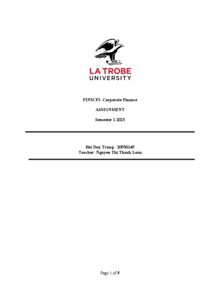 Assignment S1 2023 PDF | PDF | Dividend | Debt Assignment S1 2023 PDF | PDF | Dividend | Debt
