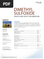 DMSO Health and Safety Information | PDF | Dimethyl Sulfoxide | Toxicity