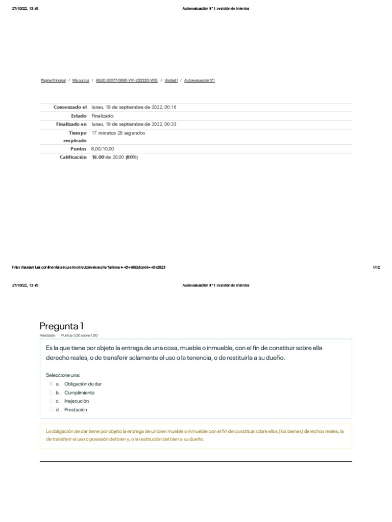 Autoevaluación N°1 - Derecho Penal Parte General | PDF Autoevaluación N°1 - Derecho Penal Parte General | PDF