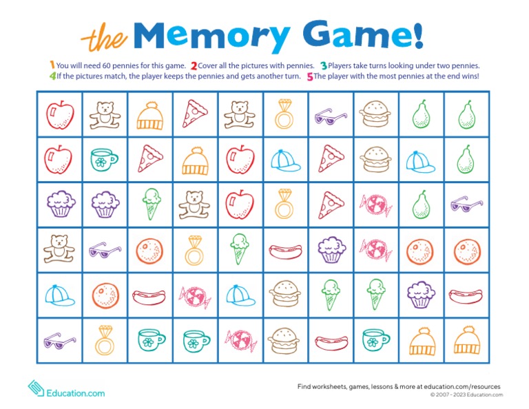 Memory Coin Board Game | PDF