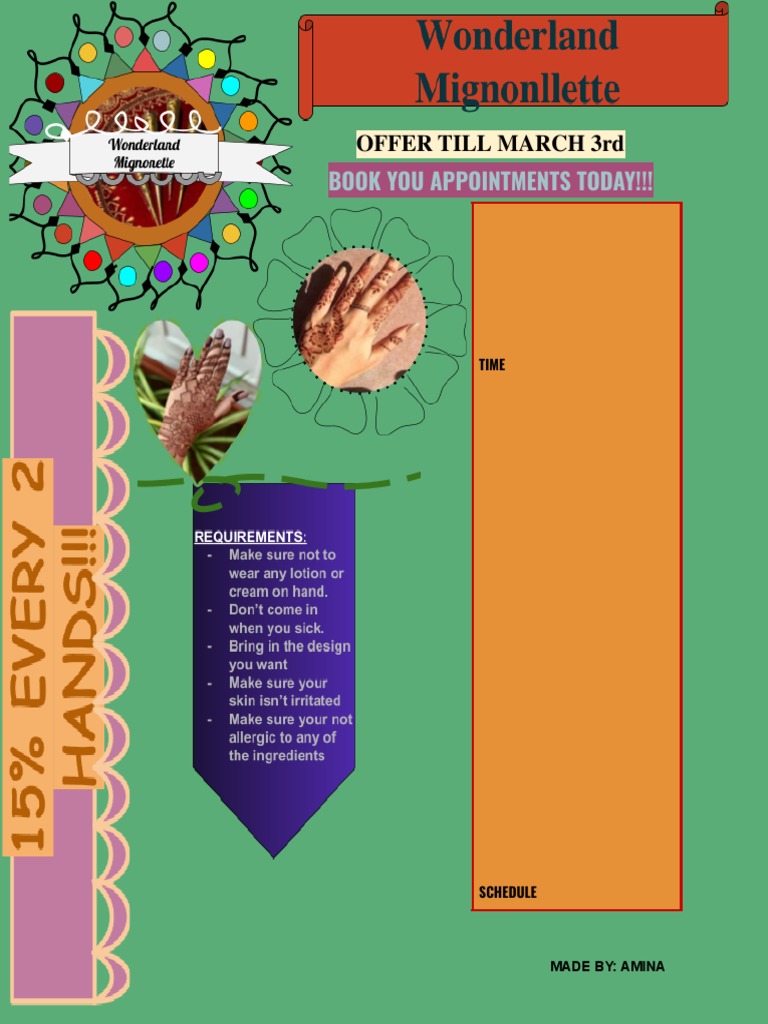 Henna Artist Posters | PDF