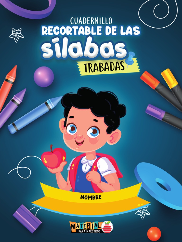 Cuadernillo Recortable de Las Silabas Trabadas | PDF