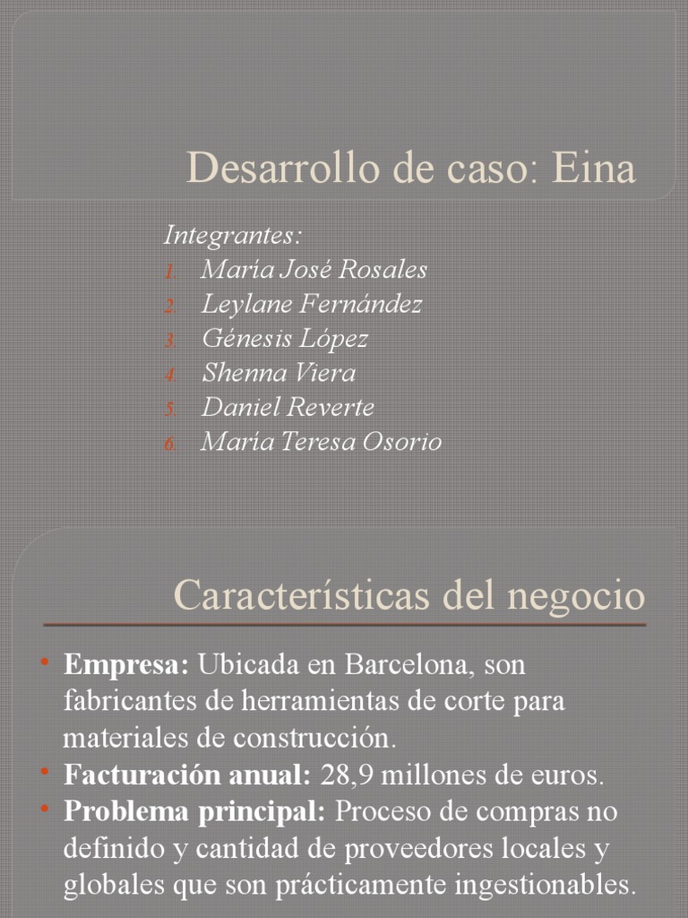 Eina POWERPOINT | PDF | Obtención | Business