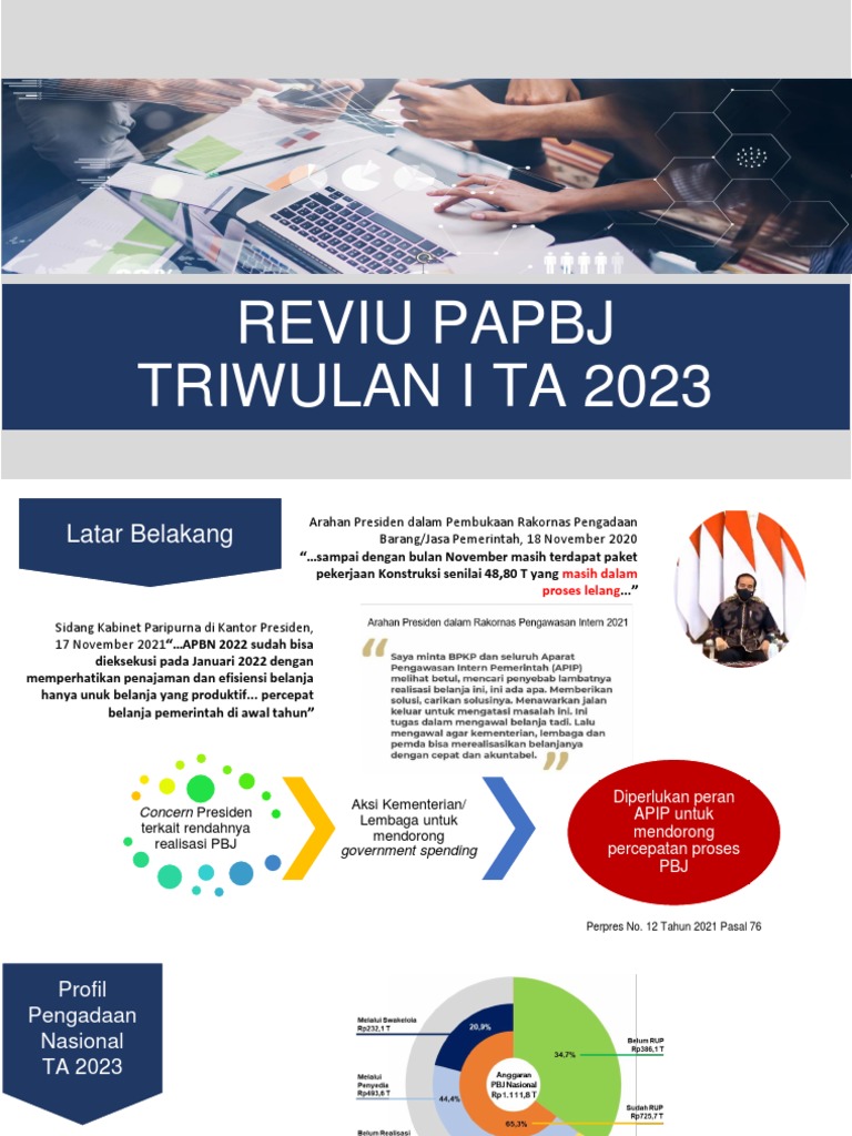 Paparan Materi Reviu PAPBJ TW I 2023 (Upload) | PDF