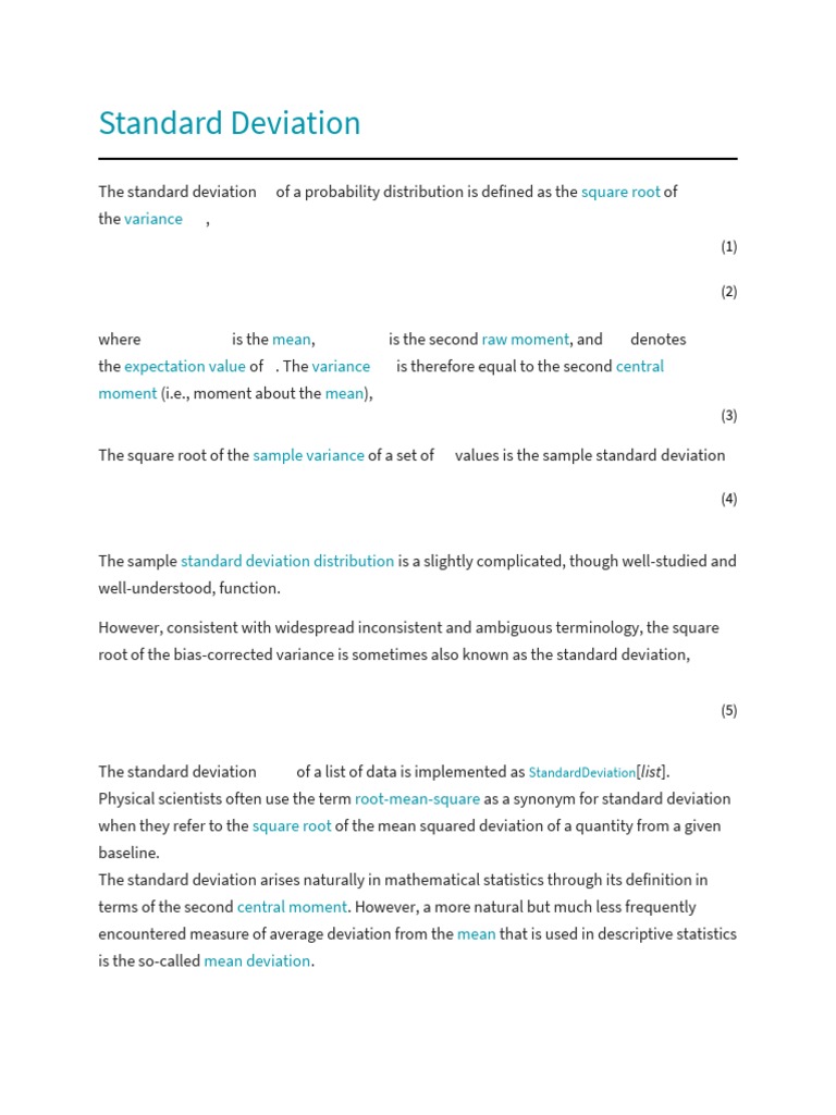 Standard Deviation Quick Guide | Download Free PDF | Standard Deviation ...