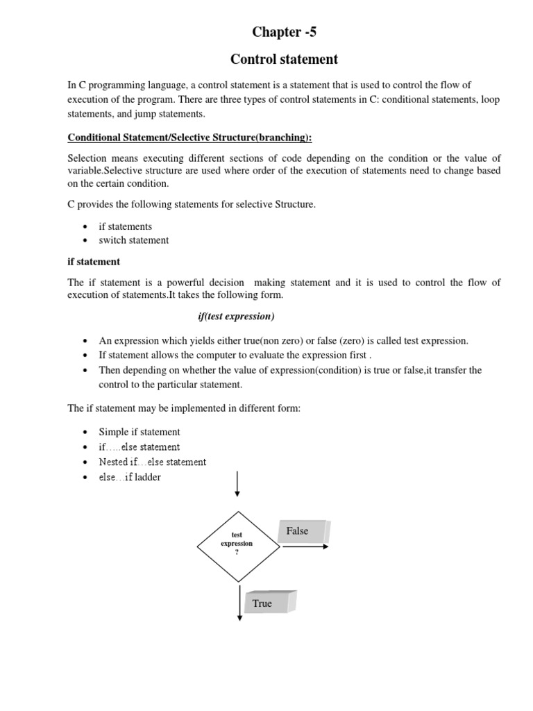 Control Statement | PDF | Control Flow | Software Engineering Control Statement | PDF | Control Flow | Software Engineering