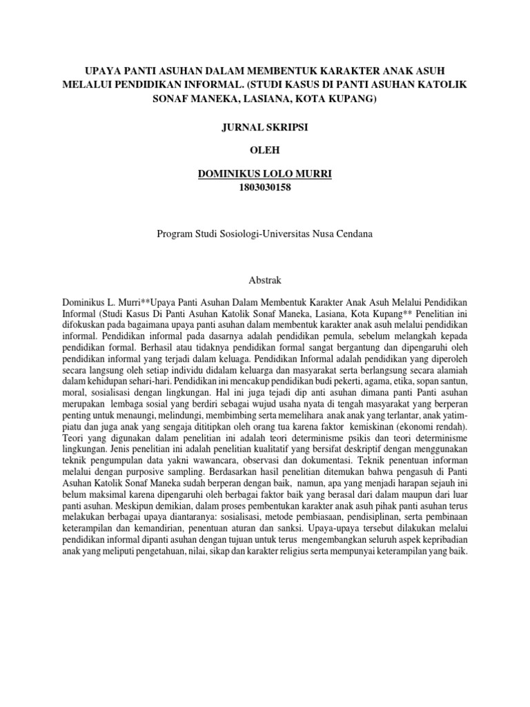 Jurnal Domi | PDF | Karier & Perkembangan