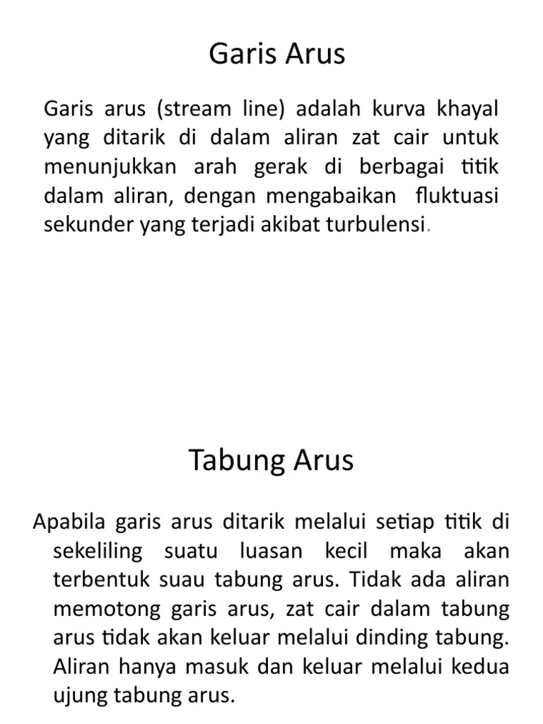 Garis Arus | PDF | Metode & Bahan Ajar | Sains & Matematika