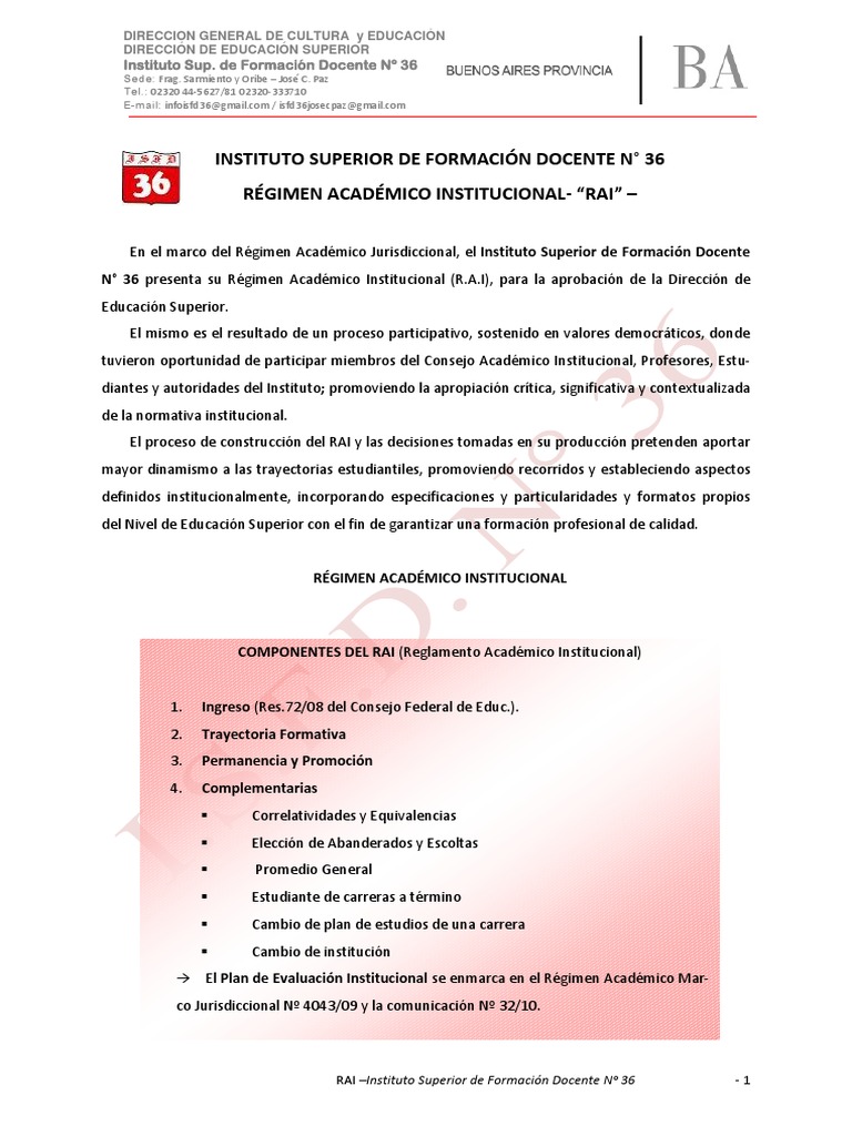 RAI ISFD 36-Jose C. Paz | PDF