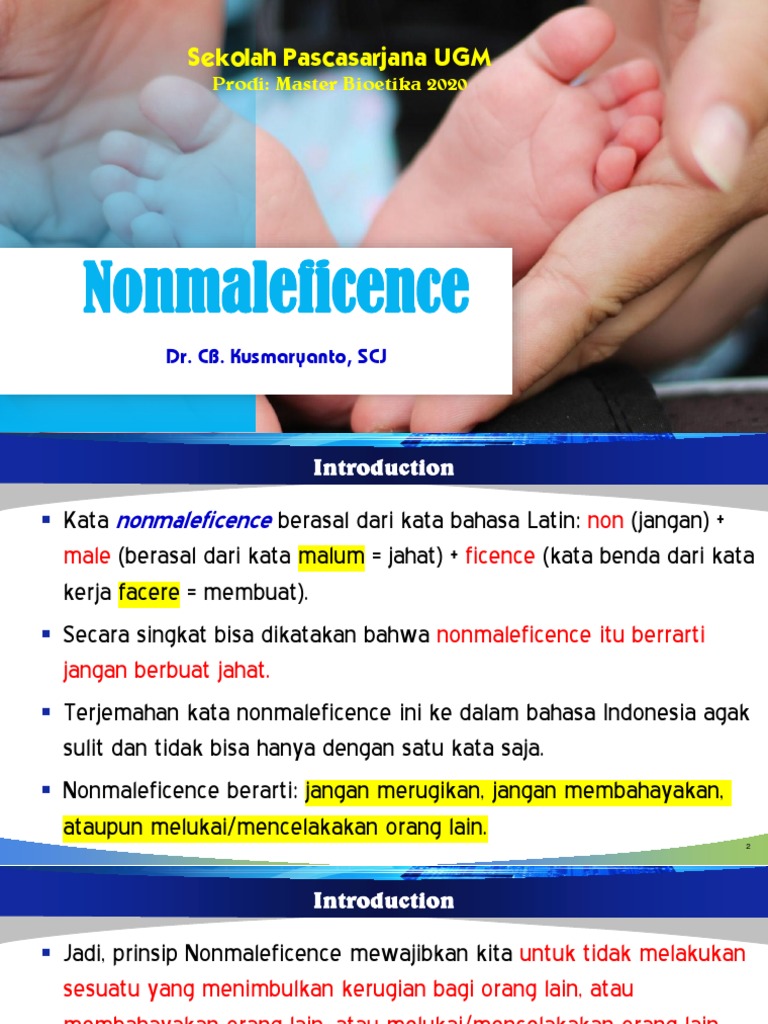 Slide - 7 Nonmaleficence | PDF | Pengembangan Diri