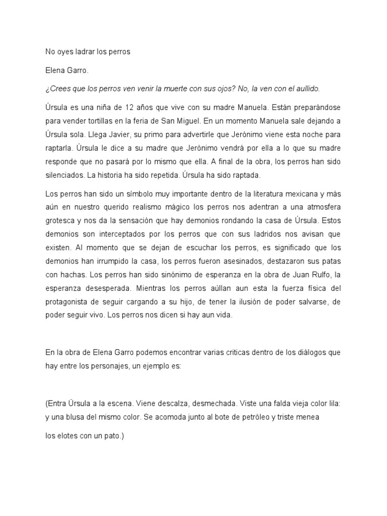 No Oyes Ladrar Los Perros | PDF | Ciencias sociales | Novela negra ...