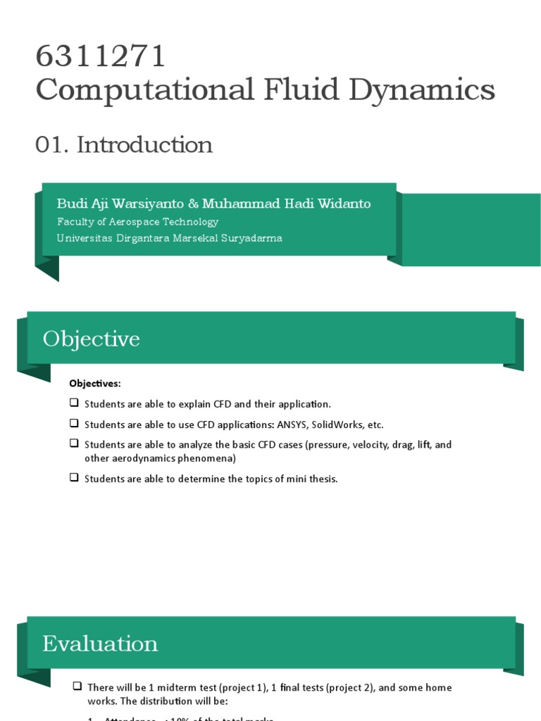 CFD01 - Introduction To CFD | PDF