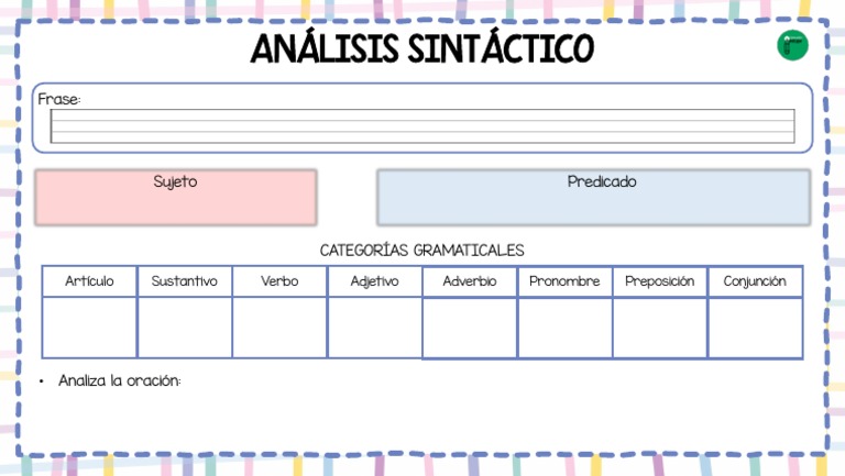 Plantilla Analisis Sintactico | PDF