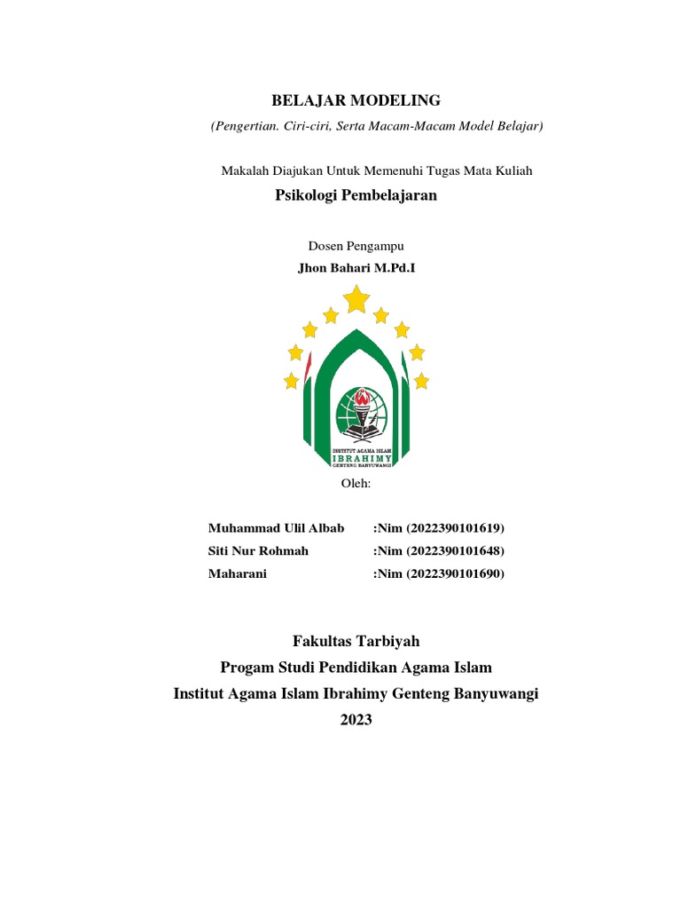 Belajar Modeling | PDF