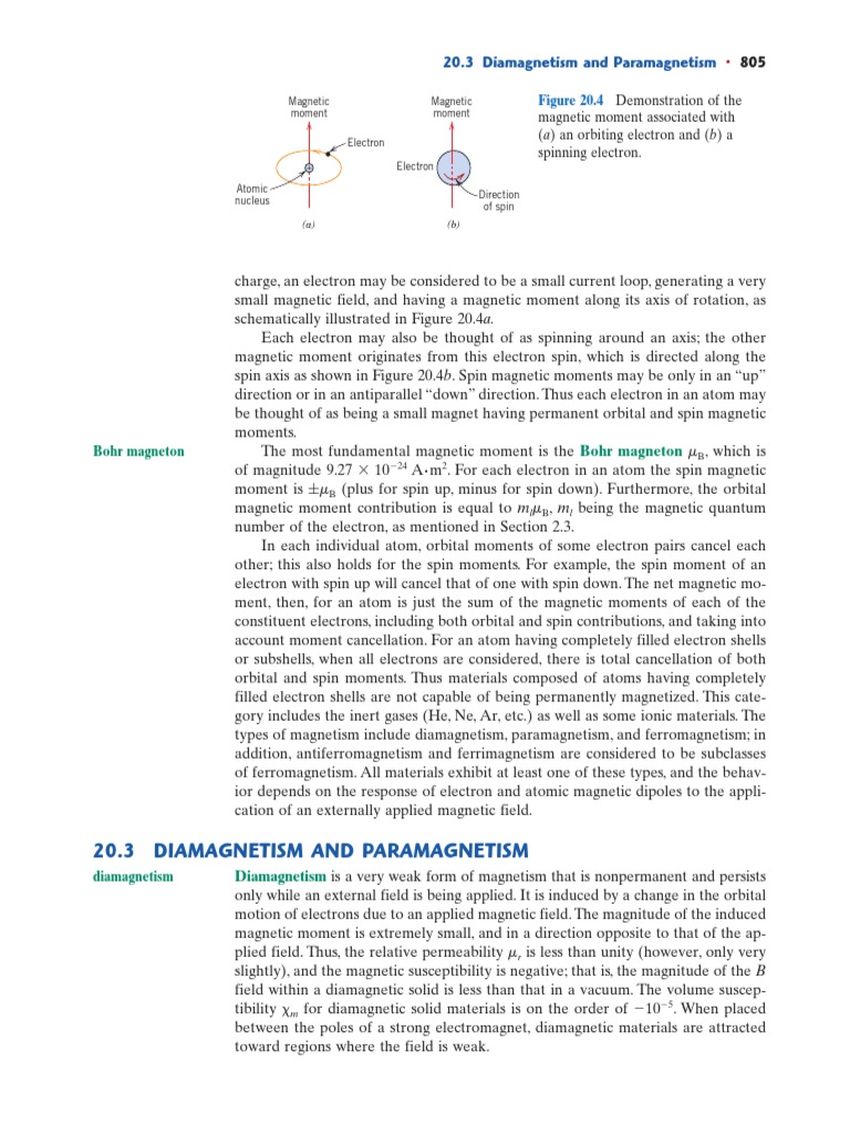 UNIT 4 LECTURE 2 AS Diamagnetism | PDF | Magnetism | Ferromagnetism