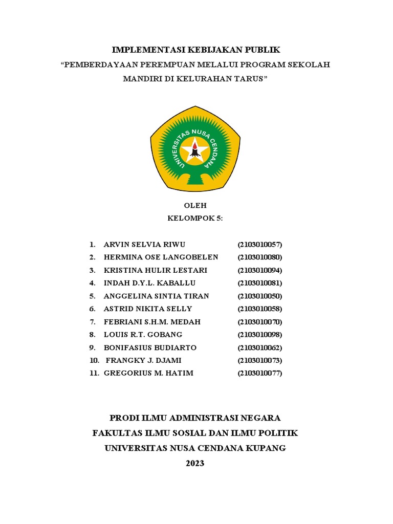 Kel. 5 Pemberdayaan (Implementasi KP) | PDF