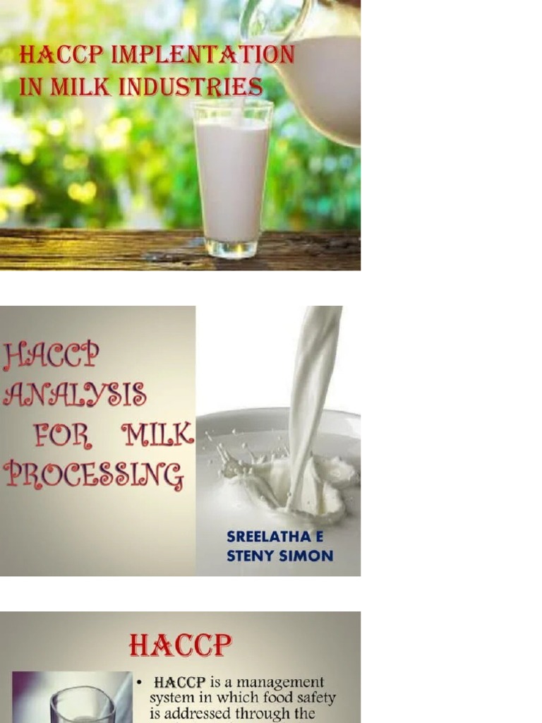 Haccp In Milk Industry Pdf
