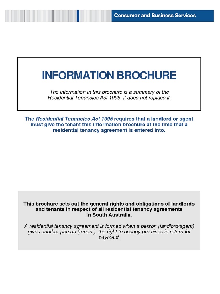 Information Brochure | PDF | Leasehold Estate | Landlord
