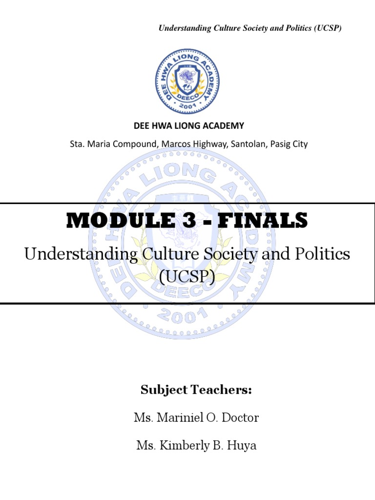 Ucsp Finals Module 3 Non State Institutions | PDF | Market (Economics) | Cooperative