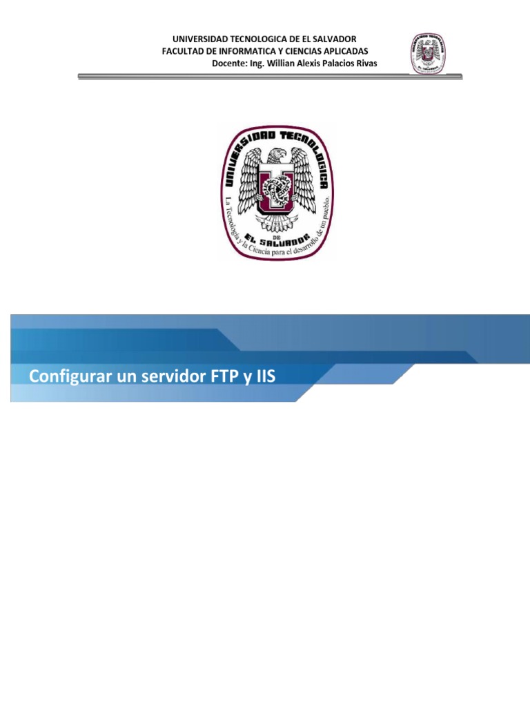 Tema 5 - Server FTP y IIS | PDF | Protocolo de transferencia de ...