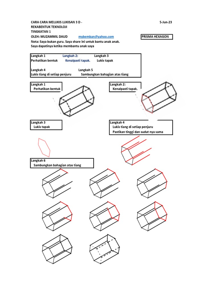 Lukisan 3D RBT REKABENTUK TEKNOLOJI - HEXAGON | PDF