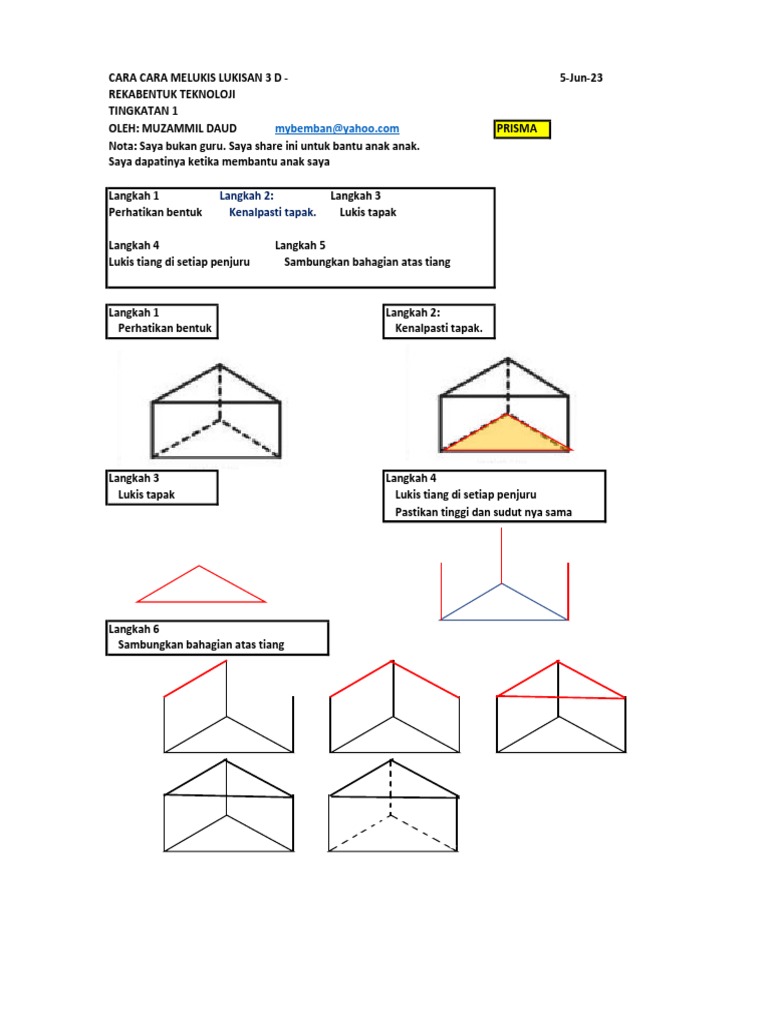 Lukisan 3D RBT REKABENTUK TEKNOLOJI - PRISMA | PDF