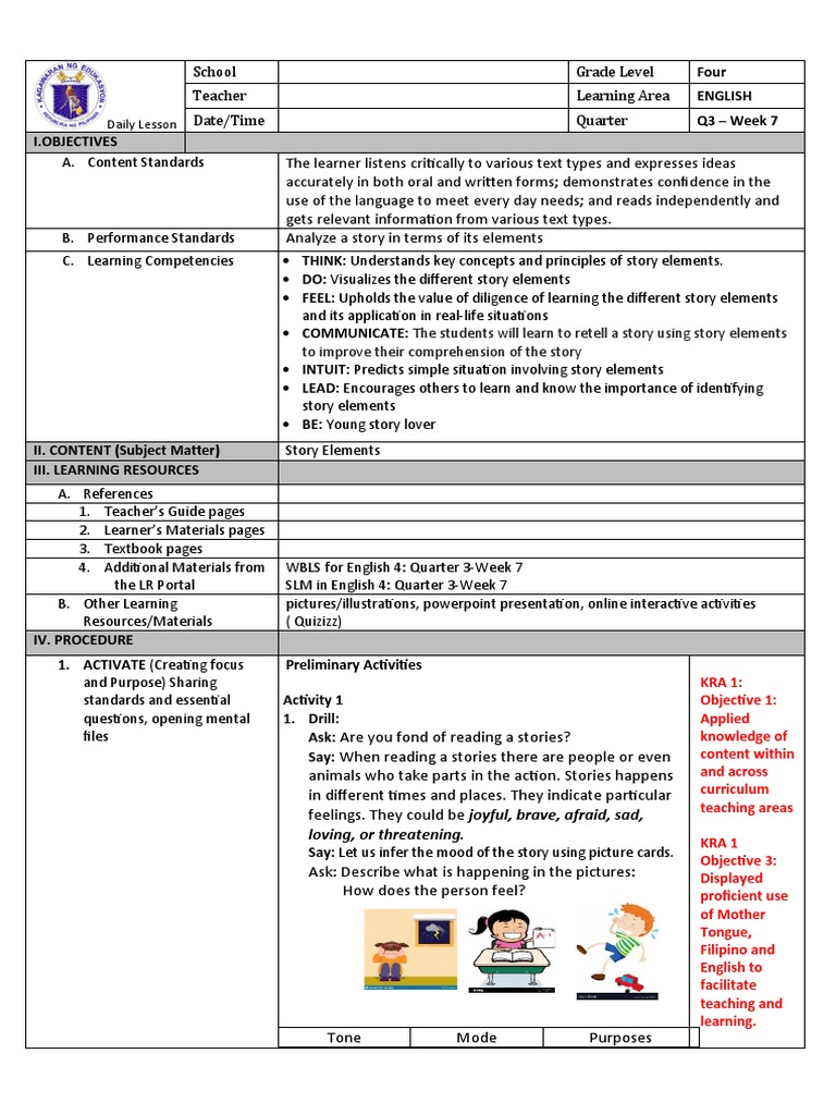 English-4-Observation-Story-Elements - F | PDF