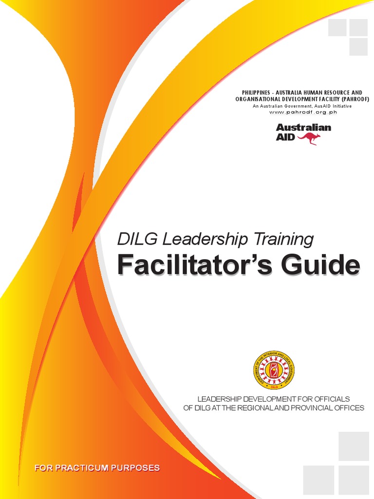 DILG Leadership Training Facilitator's Guide - Mar 20 - v2 | PDF | Leadership | Learning