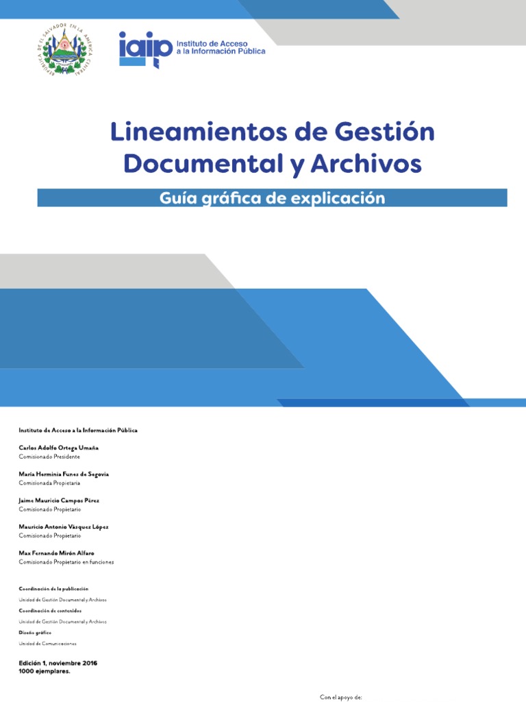 Lineamientos para Gestión Documental IAIP | PDF | Gestión de registros ...