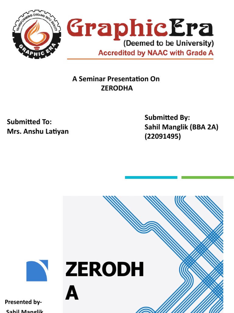 Overview of Zerodha's Business Model | PDF | Investing | Market (Economics)