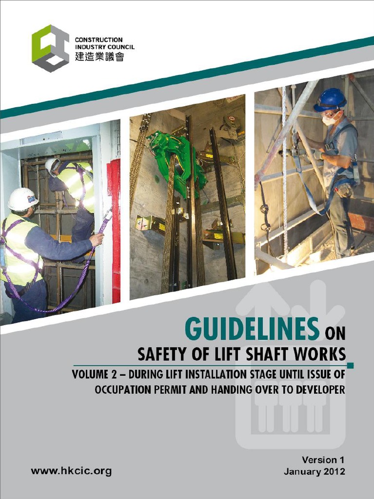 Guidelines On Lift Shaft Works (Vol 2) | PDF