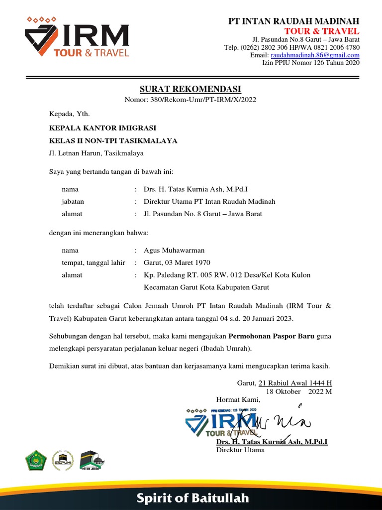 IRM Tour Travel 2 | PDF