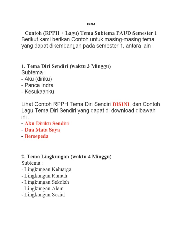 Contoh Isi RPPM | PDF