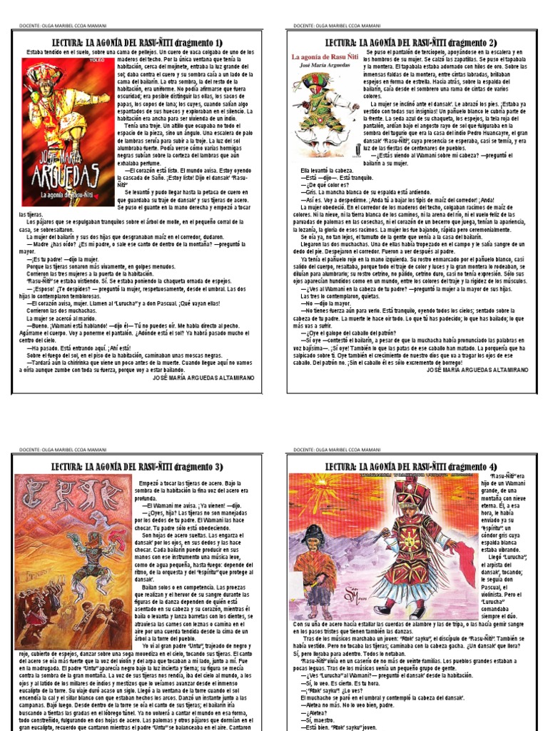 La Agonía de Rasu Ñiti | PDF | Instrumentos de cuerda | Bailes