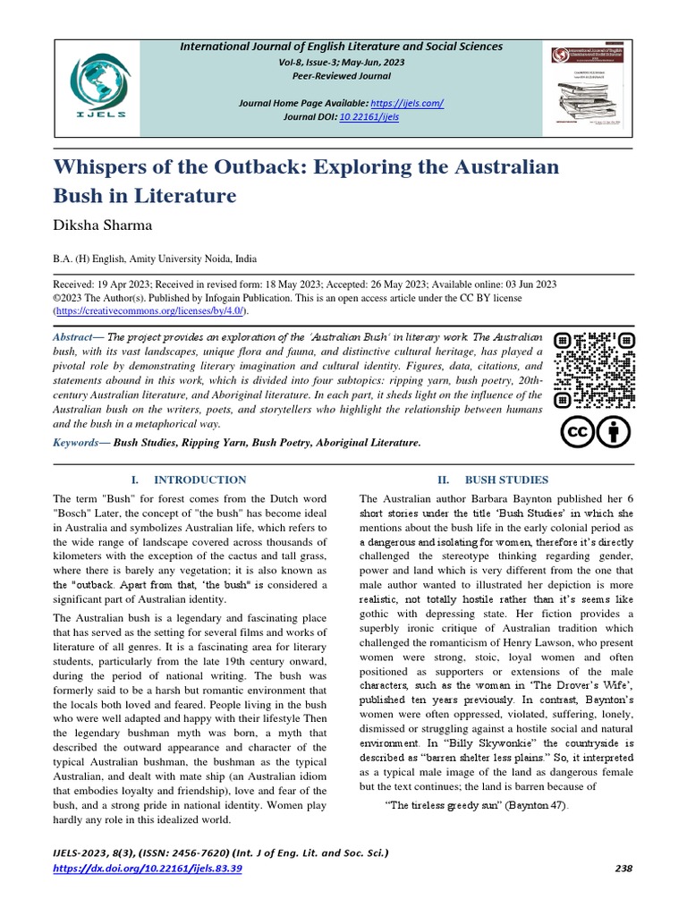 Whispers of The Outback: Exploring The Australian Bush in Literature | PDF