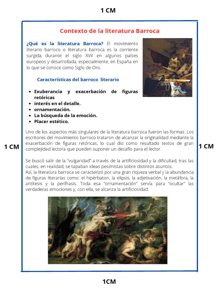Contexto de La Literatura Barroca | PDF | Barroco | Renacimiento