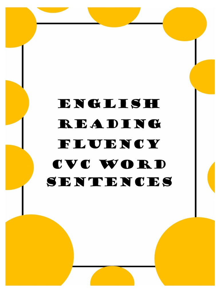 English Reading Fluency | PDF