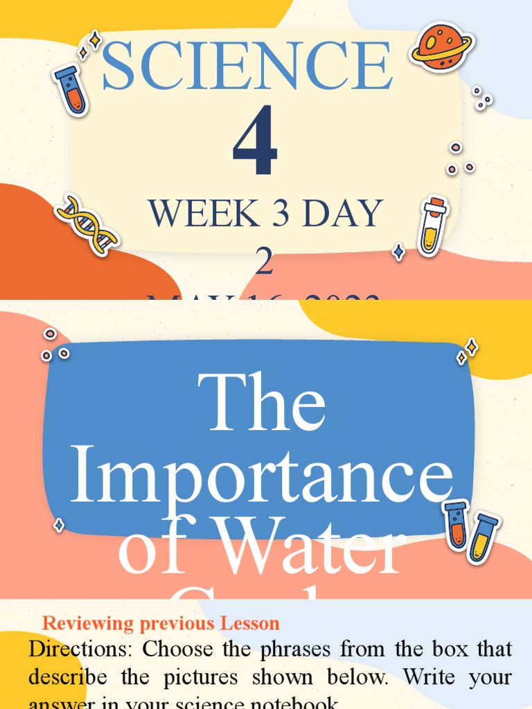 Science 4 Q4 Week 3 Day 1 4 | PDF | Water | Water Cycle