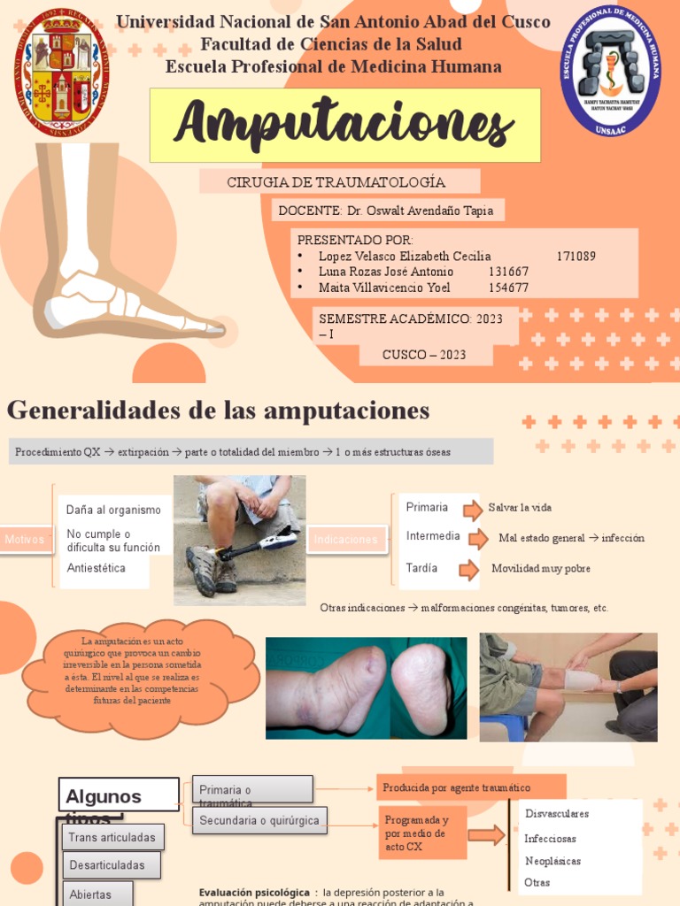 TEMA 12. AMPUTACIONES, NIVELES,SCORE | PDF