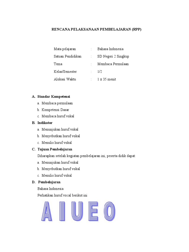 Uhin RPP | PDF