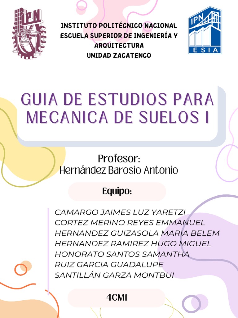 Guía de Estudio: Mecánica de Suelos | PDF | Ciencia y matemáticas
